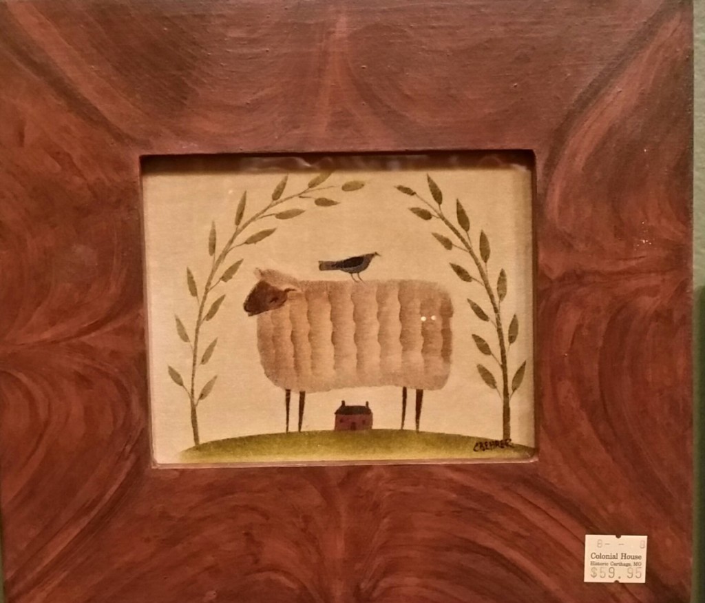 Sheep with Bird – Colonial House